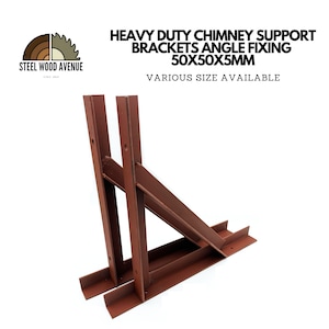 2 X Reinforced Heavy Duty Steel Chimney Support Gallows - Etsy UK