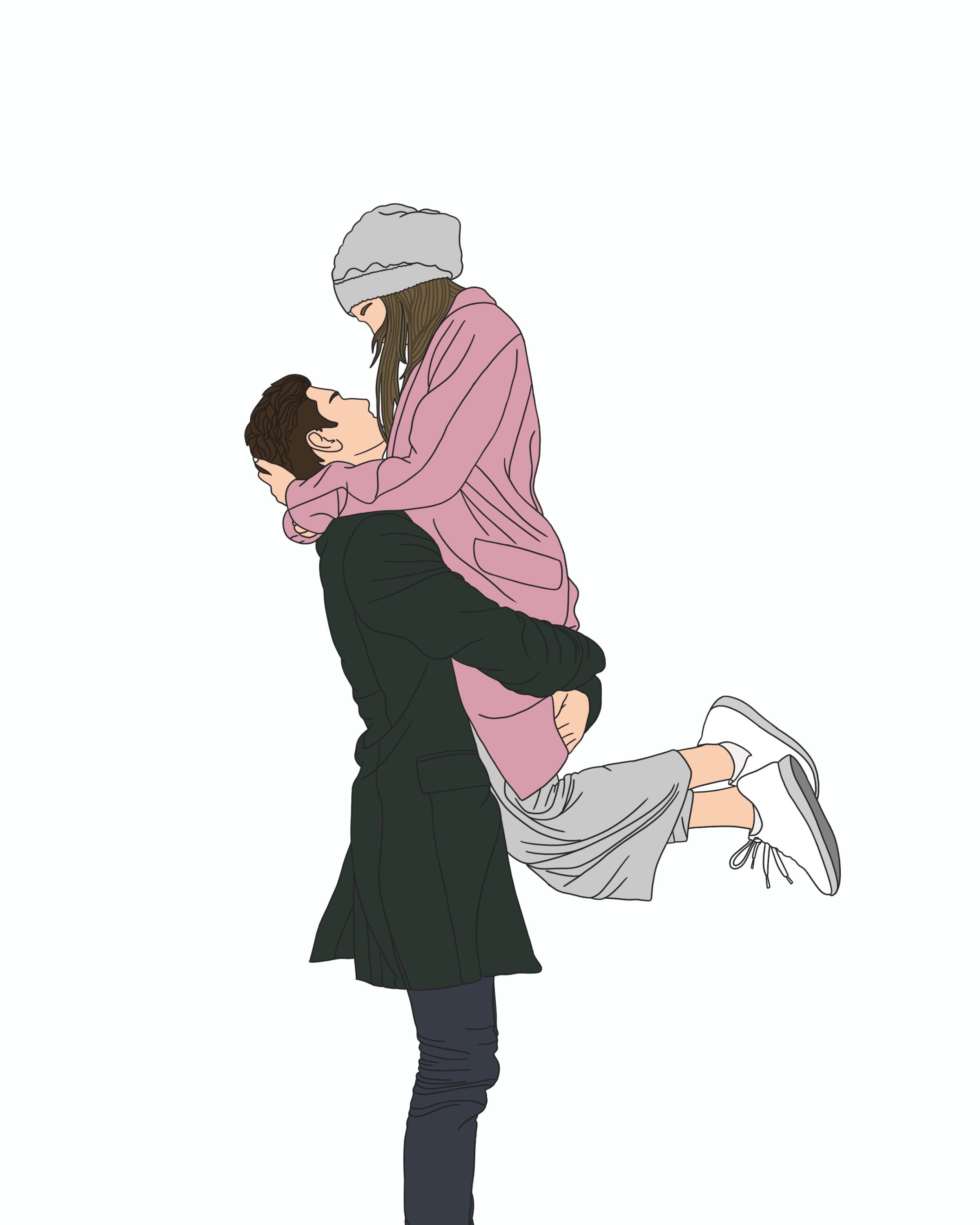 Custom Minimalist Portrait Faceless Portrait Personalised - Etsy