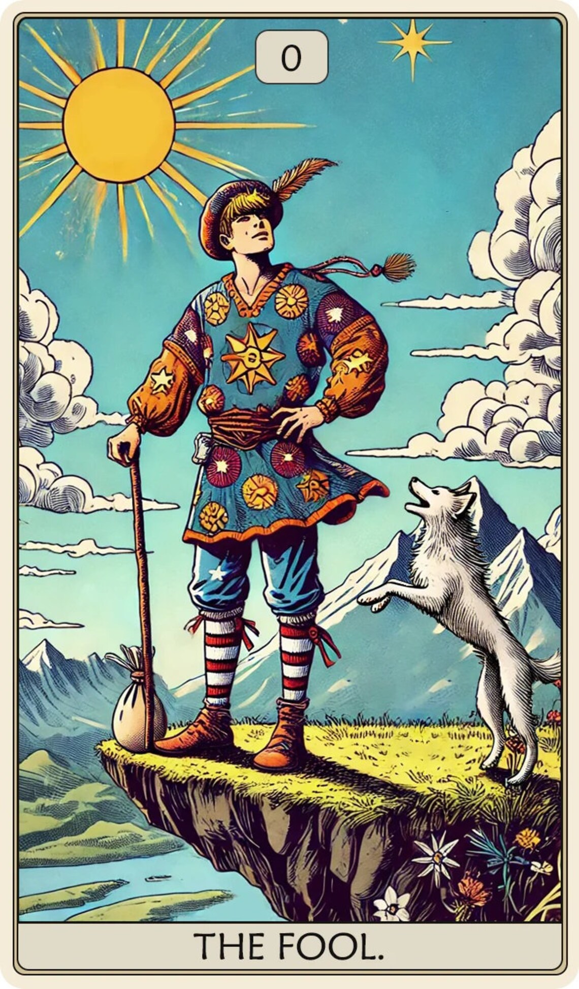 The Fool Tarot Card Wooden Jigsaw Puzzle by Fantasy Puzzles - Etsy