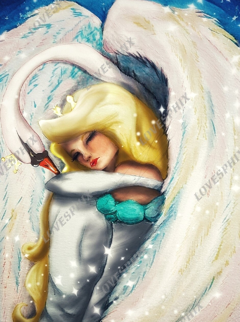 Swan Princess Odette, Swan Princess Art Print, Princess Theme Artwork ...