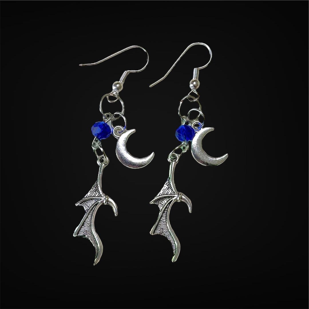 Mystical Night Court Azriel-inspired Earrings ACOTAR Fantasy Jewelry ...