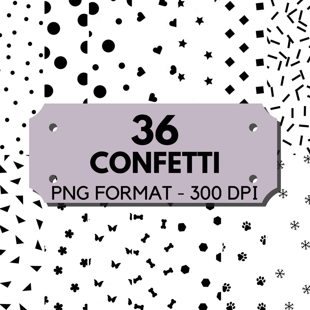 Black Digital Confetti, PNG Clipart, Transparent Background, Dots ...