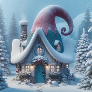 Elf Christmas House - Etsy