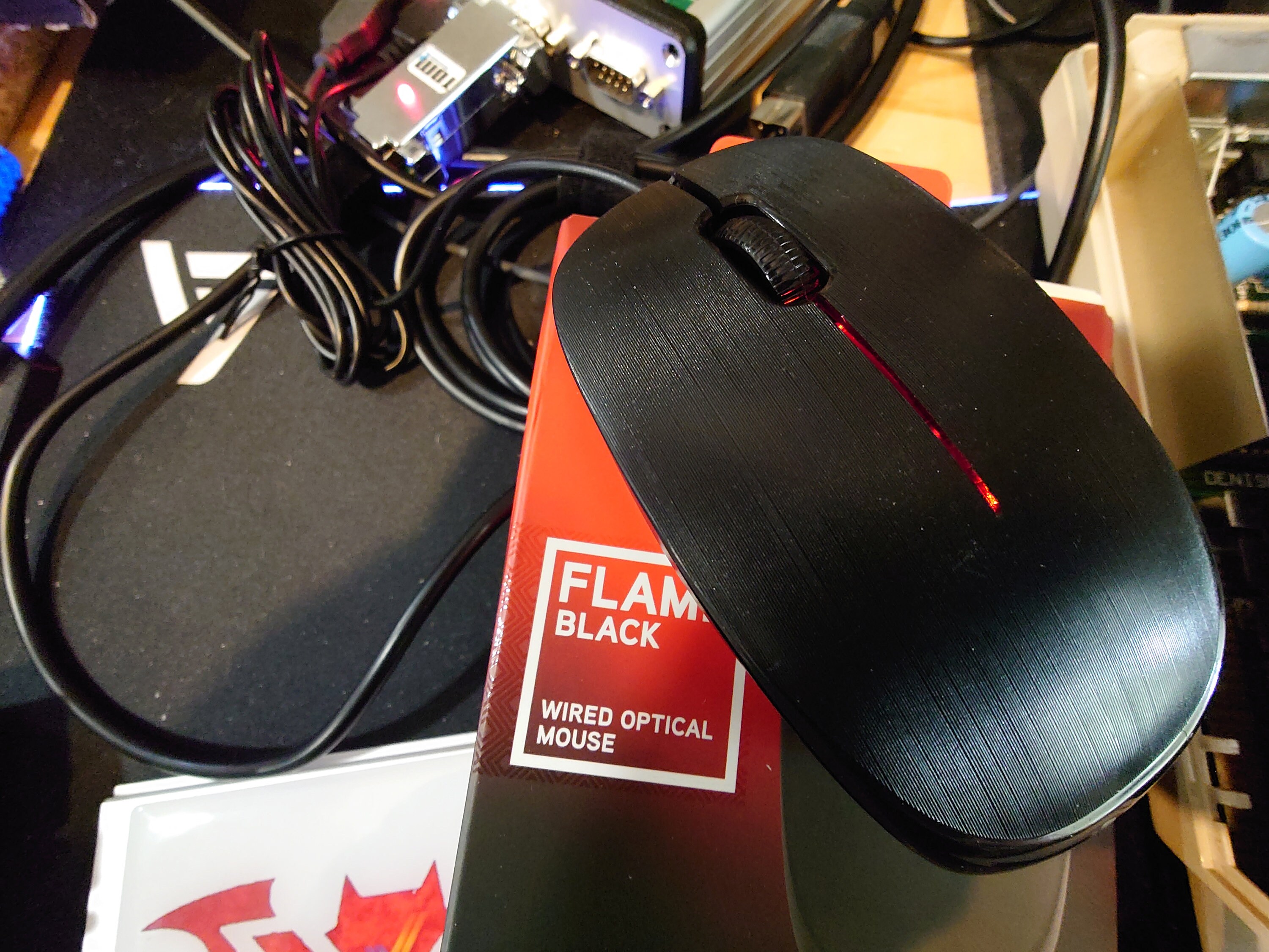 VAMPIRE FLAME - 1000dpi Optical Mouse with USB Wire — Amigacoffin