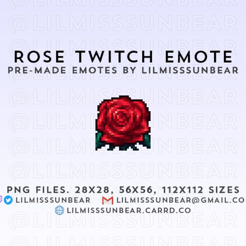 Rose Emotes for Twitch - Etsy