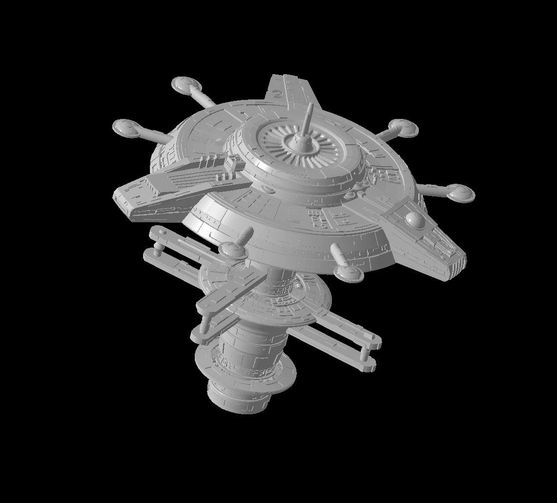 Mercy Class Space Station STL pre Supported - Etsy