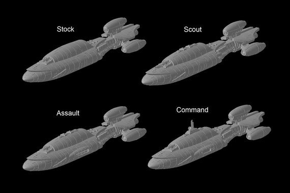 MC35 Heavy Frigate STL Bundle pre Supported | Etsy