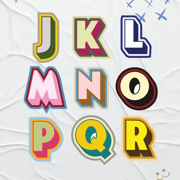 CHENILLE Letter Rug Custom Letter A Z / Multi-coloured Old - Etsy UK