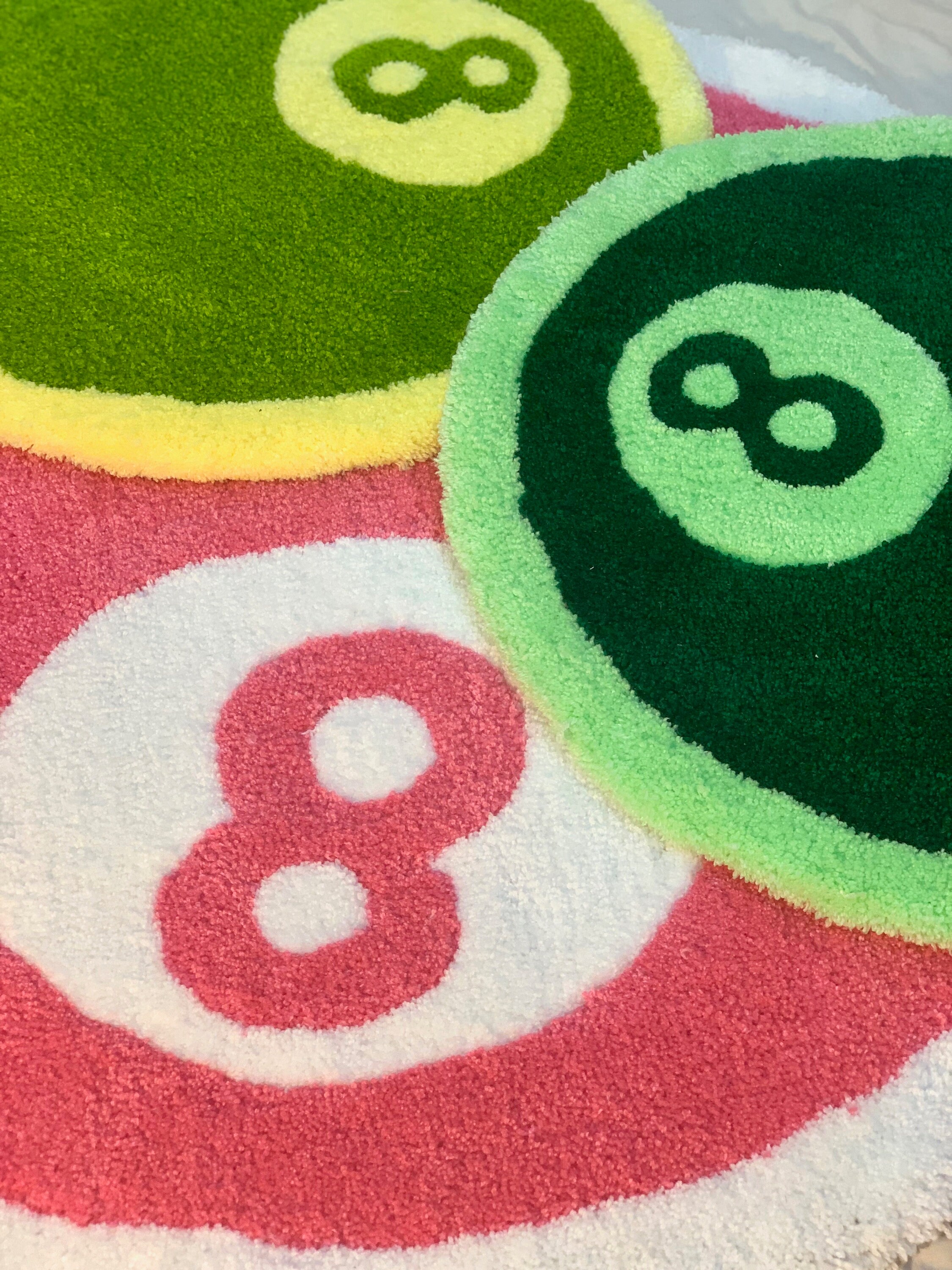 Custom 8 Ball Tufted Rug Handmade Decor Personalised Gift - Etsy UK