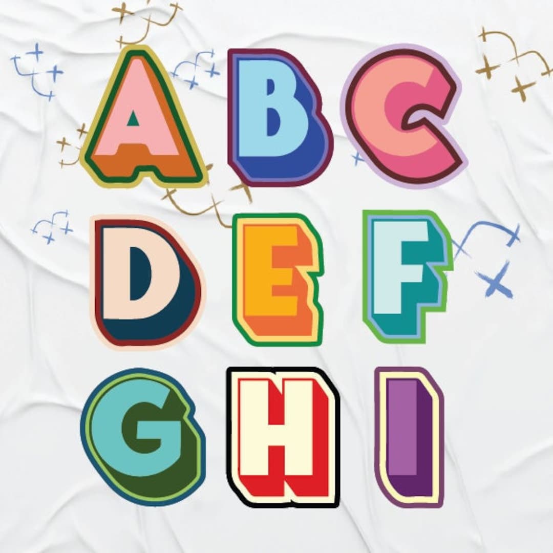 CHENILLE Letter Rug Custom Letter A Z / Multi-coloured Old English Font ...