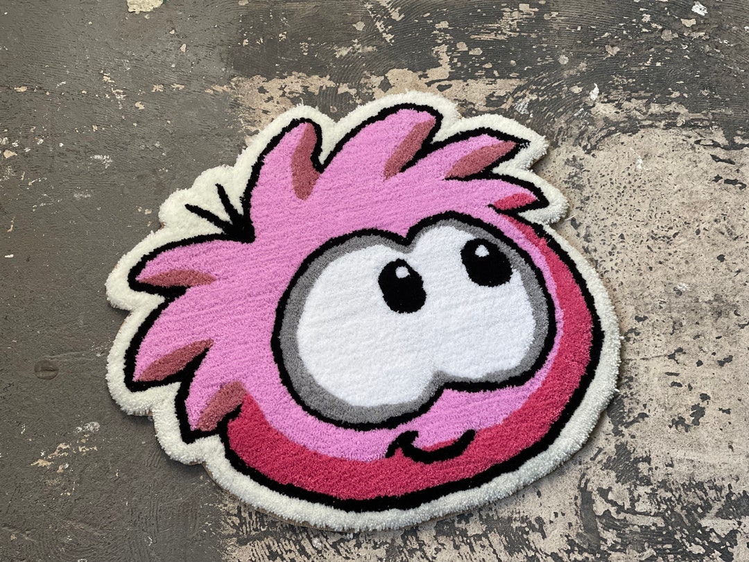 Custom Tufted Rug Handmade Club Penguin Puffles Wool Wall - Etsy