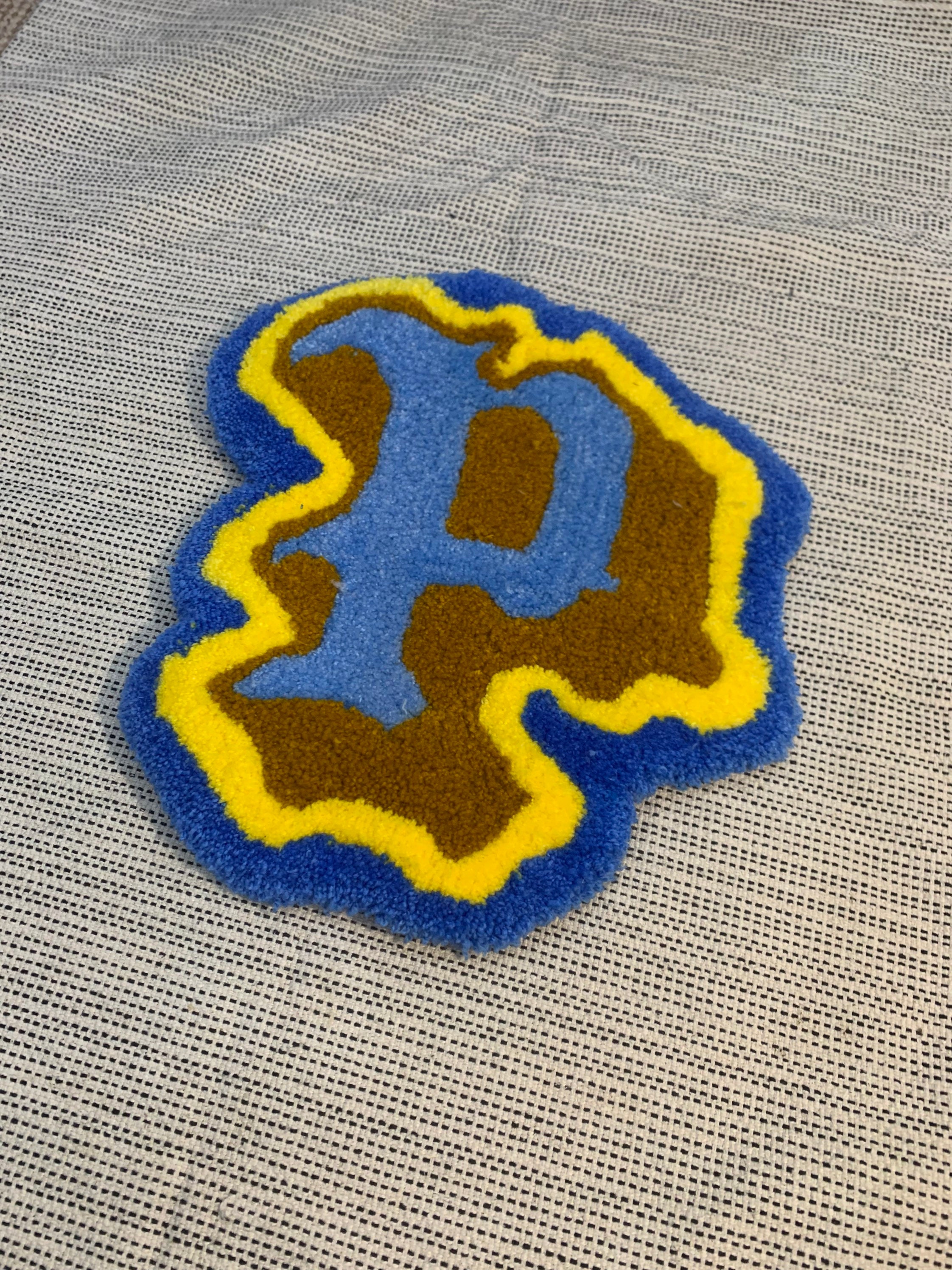 CHENILLE Letter Rug Custom Letter A Z / Multi-coloured Old - Etsy UK