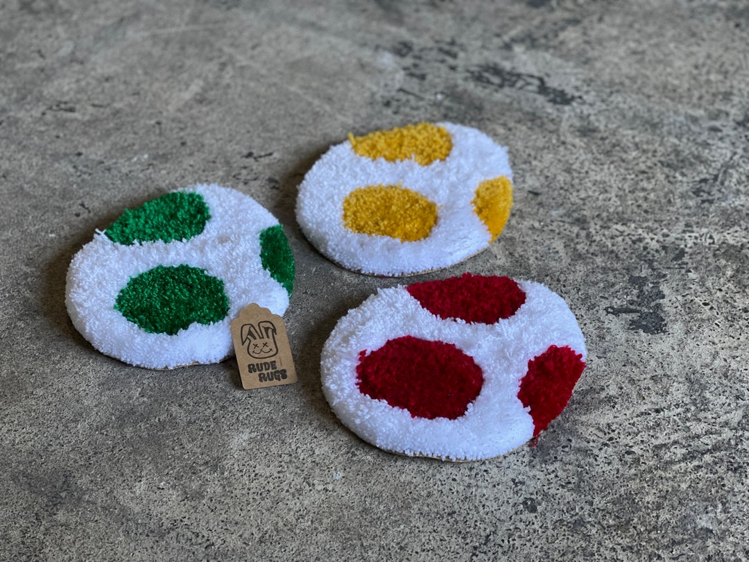 Yoshi Egg SMW Handmade Tufted Rug Personalised Business Tuft Rug Custom ...