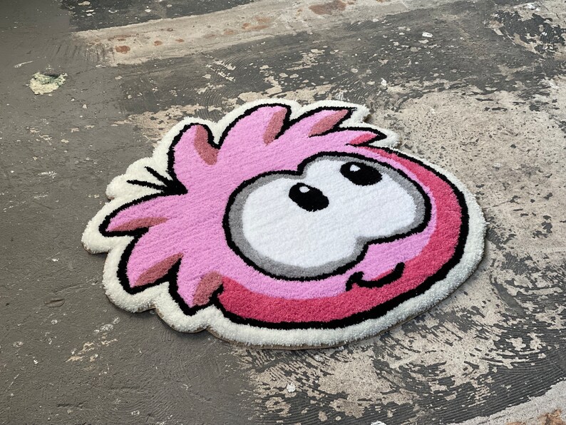 Custom Tufted Rug Handmade Club Penguin Puffles Wool Wall - Etsy