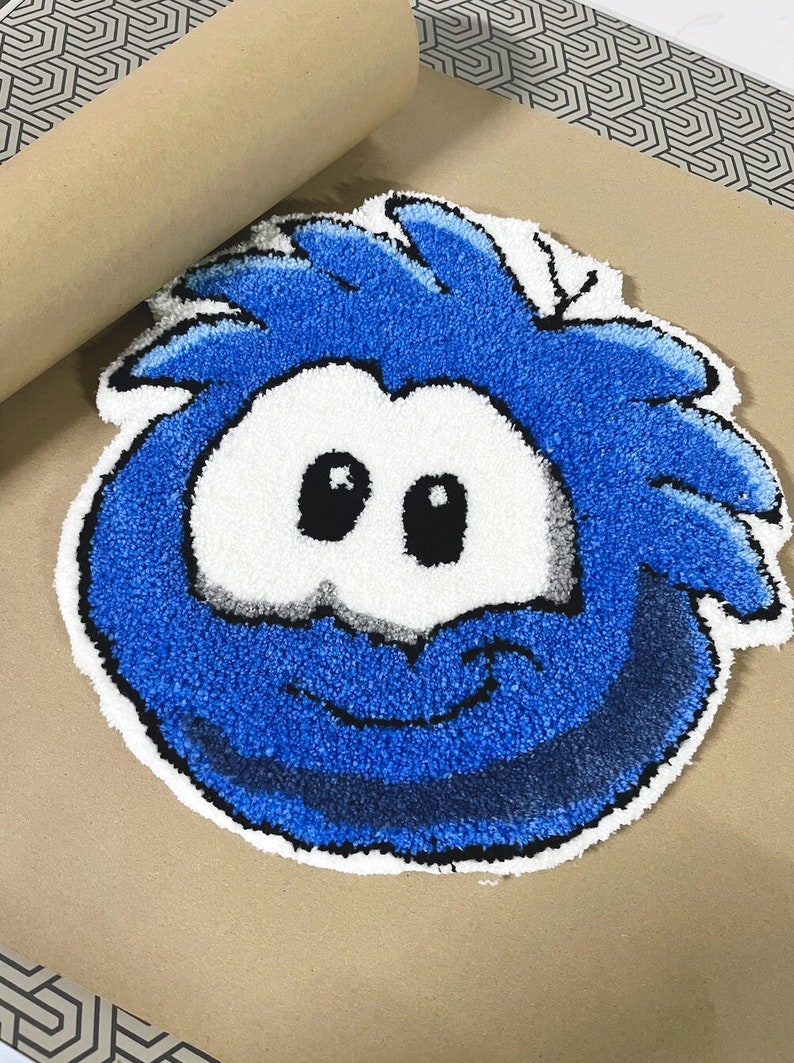 Custom Tufted Rug Handmade Club Penguin Puffles Wool Wall - Etsy