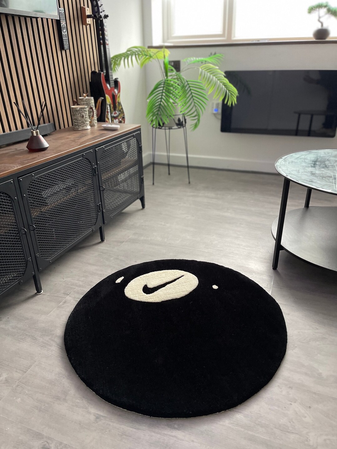 Custom 8 Ball Swoosh Tufted Rug_handmade Decor Personalised Gift ...