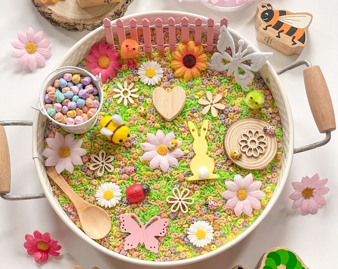 Spring Sensory Kit | Spring Garden | Spring Sensory | Sensory Rice ...