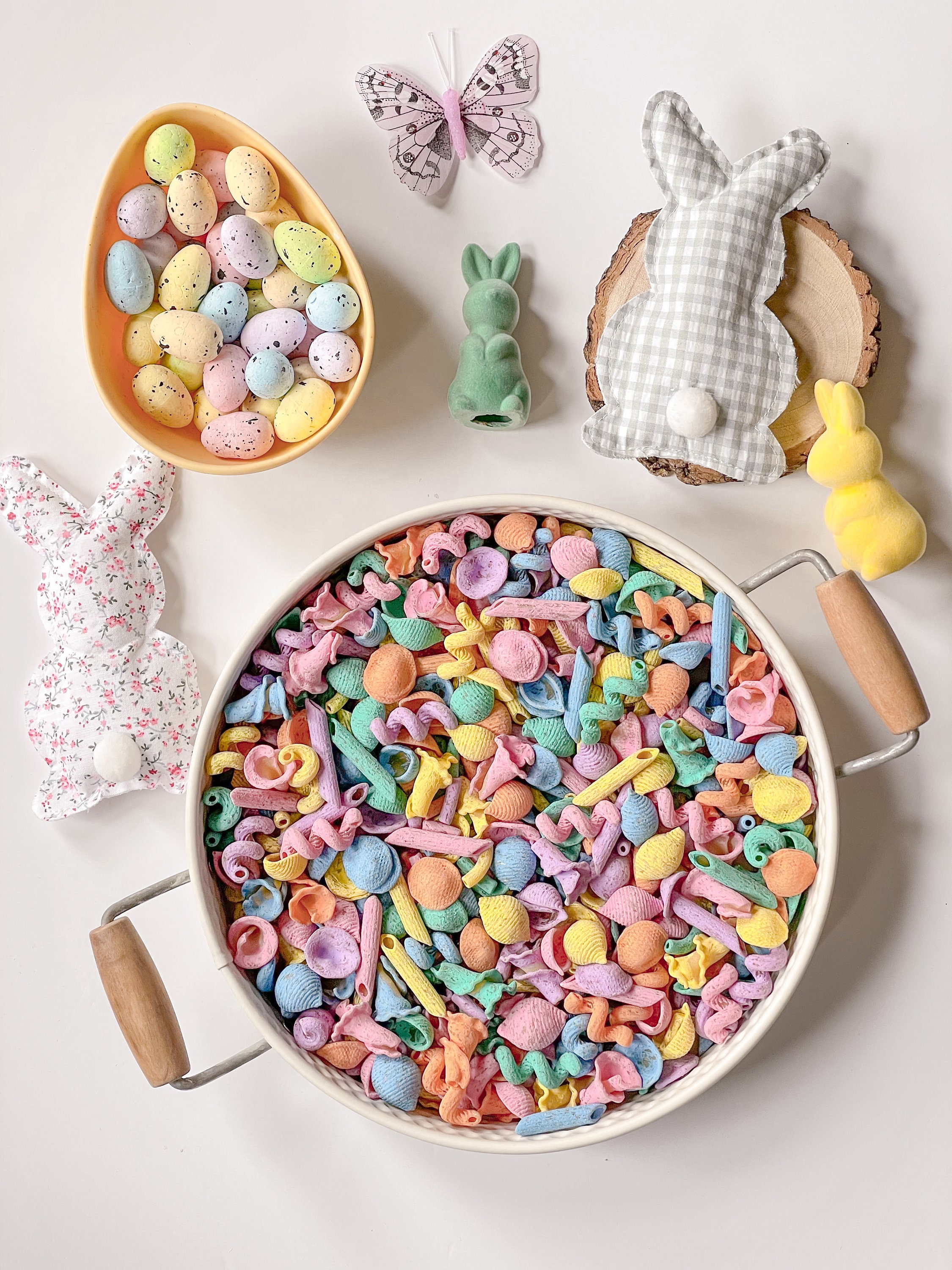 Pastel Pasta | Spring Pasta | Easter Play | Sensory Pasta | Pastel ...