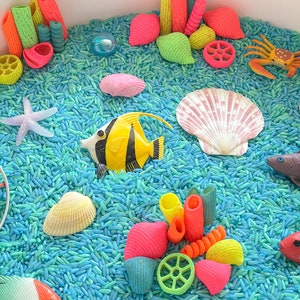 Under the Sea Sensory Kit | Ocean Play | Pasta Coral Reef | Neon Coral ...