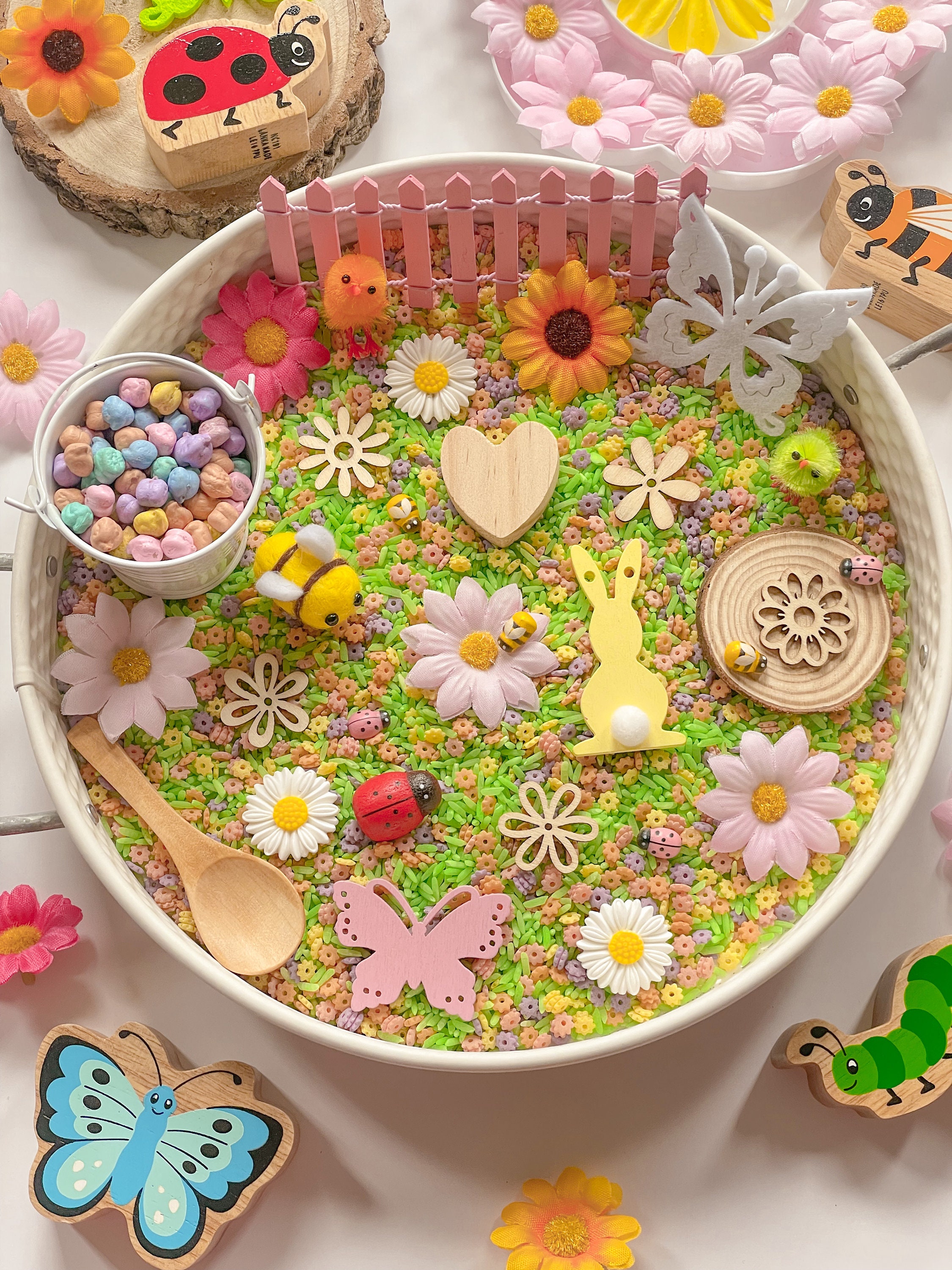 Spring Sensory Kit | Spring Garden | Spring Sensory | Sensory Rice ...