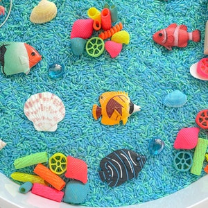 Under the Sea Sensory Kit | Ocean Play | Pasta Coral Reef | Neon Coral ...