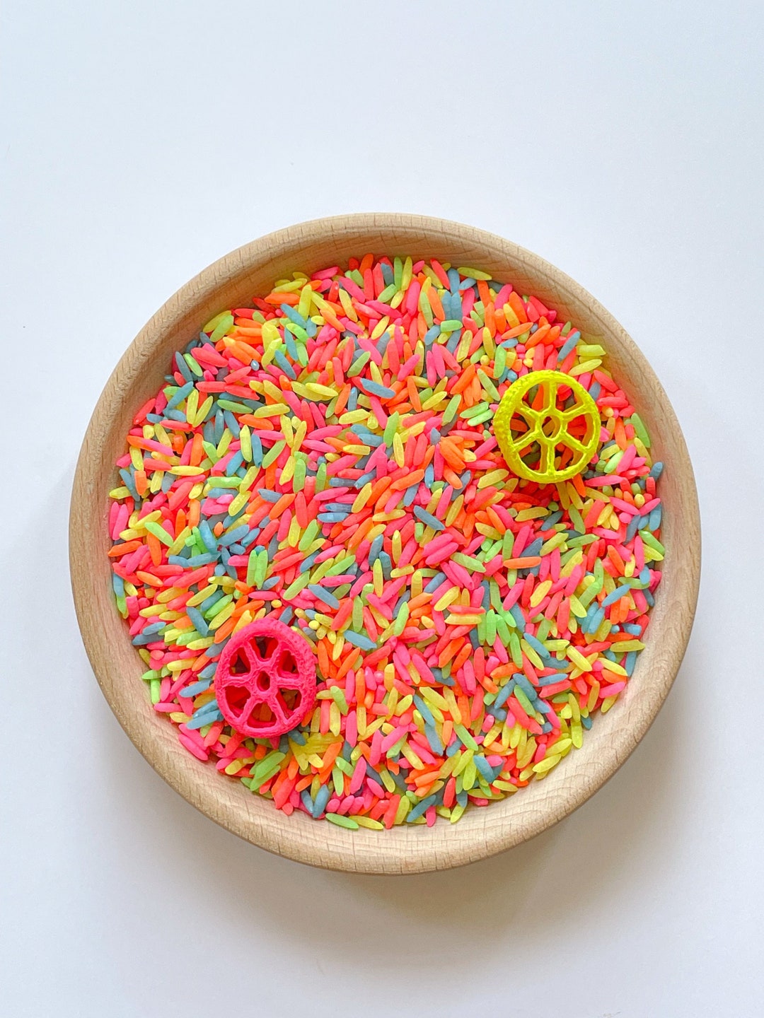 Fluorescent Sensory Rice Neon Rainbow Rice Sensory Rice Sensory Bases ...