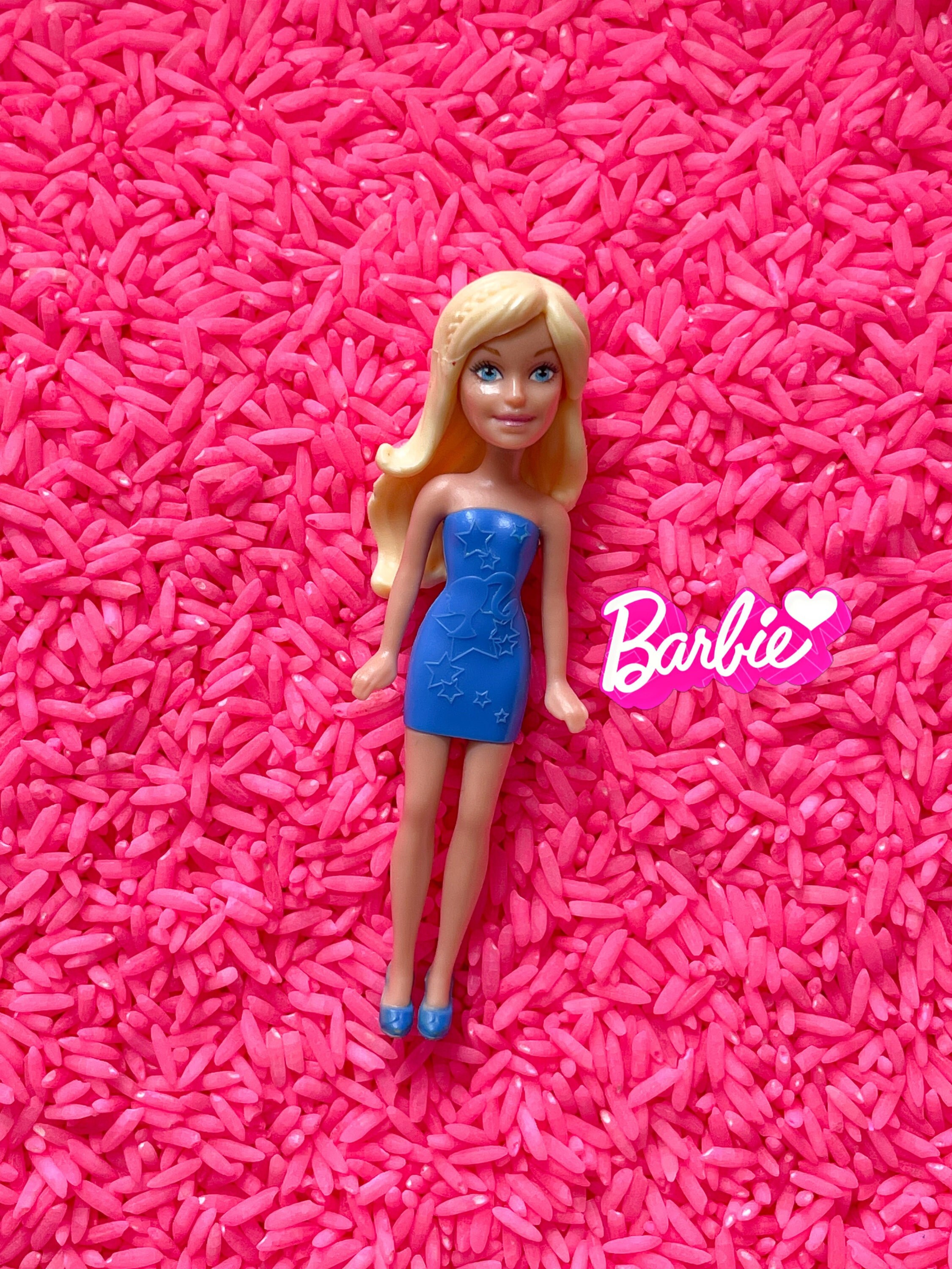 Barbie Sensory Rice Hot Pink Sensory Rice Neon Pink Sensory Rice ...