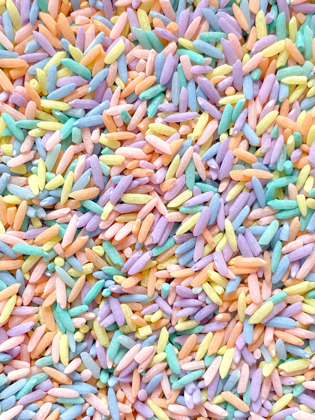 Pastel Sensory Rice Pastel Rainbow Rice Sensory Rice Spring Play ...