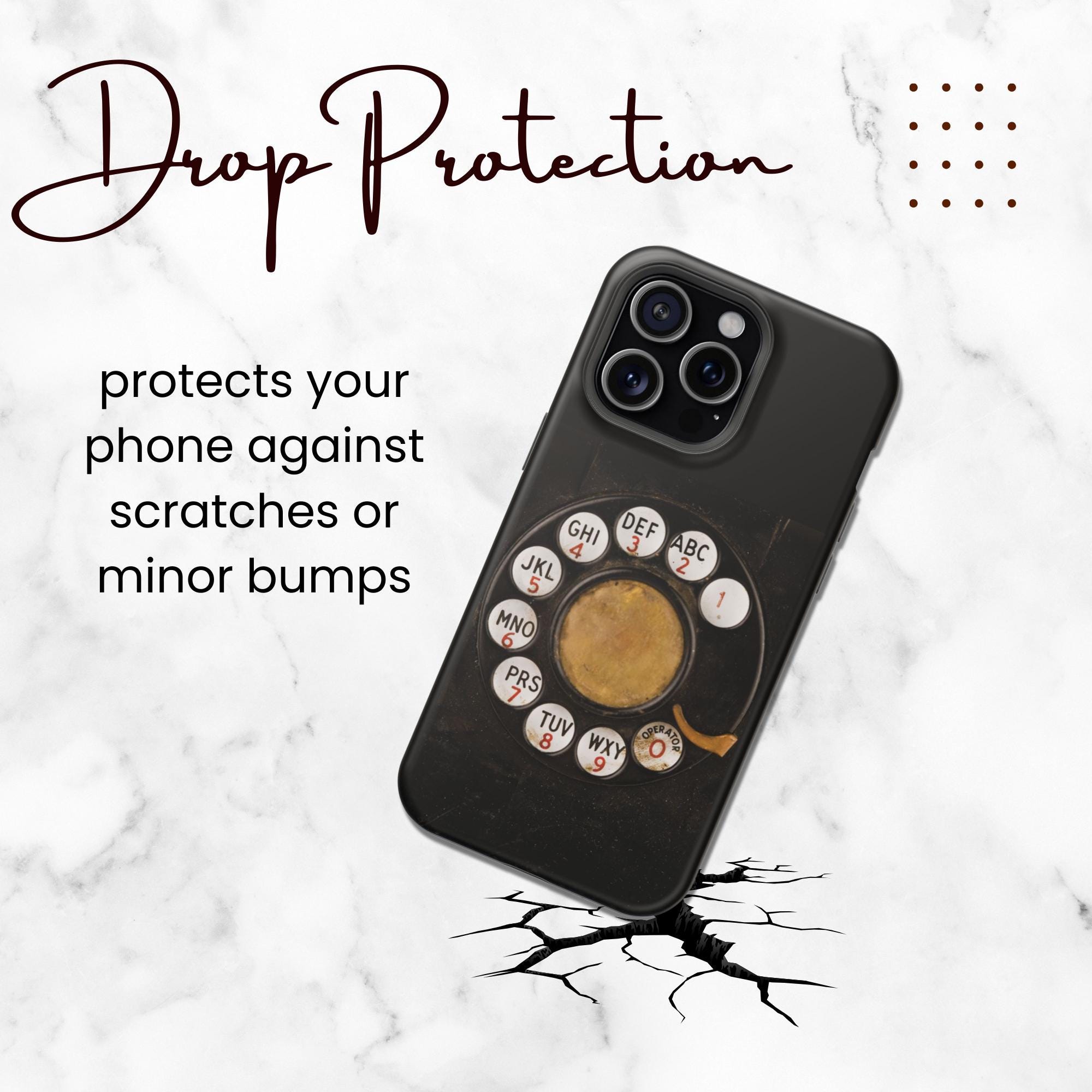 Rotary Dial Retro Phone Case, Old Phone iPhone Vintage Wireless Unique ...