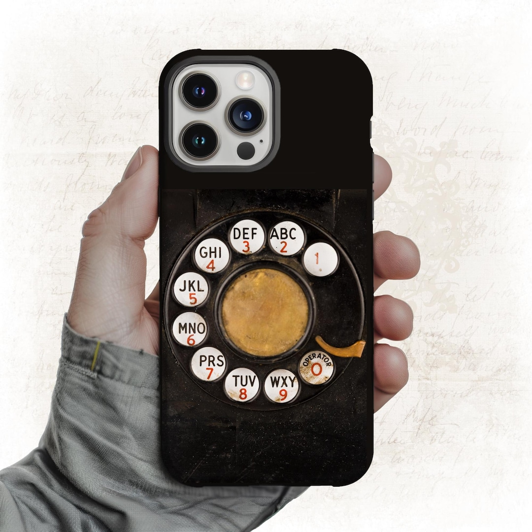 Rotary Dial Retro Phone Case, Old Phone iPhone Vintage Wireless Unique ...
