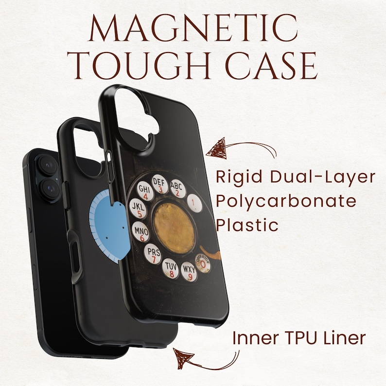 Rotary Dial Retro Phone Case, Old Phone iPhone Vintage Wireless Unique ...