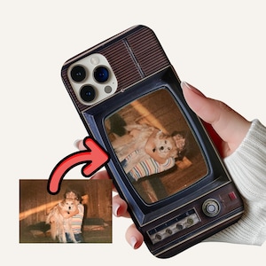 Custom Retro TV Photo Phone Case, 70s 80s Style Frame iPhone Case ...