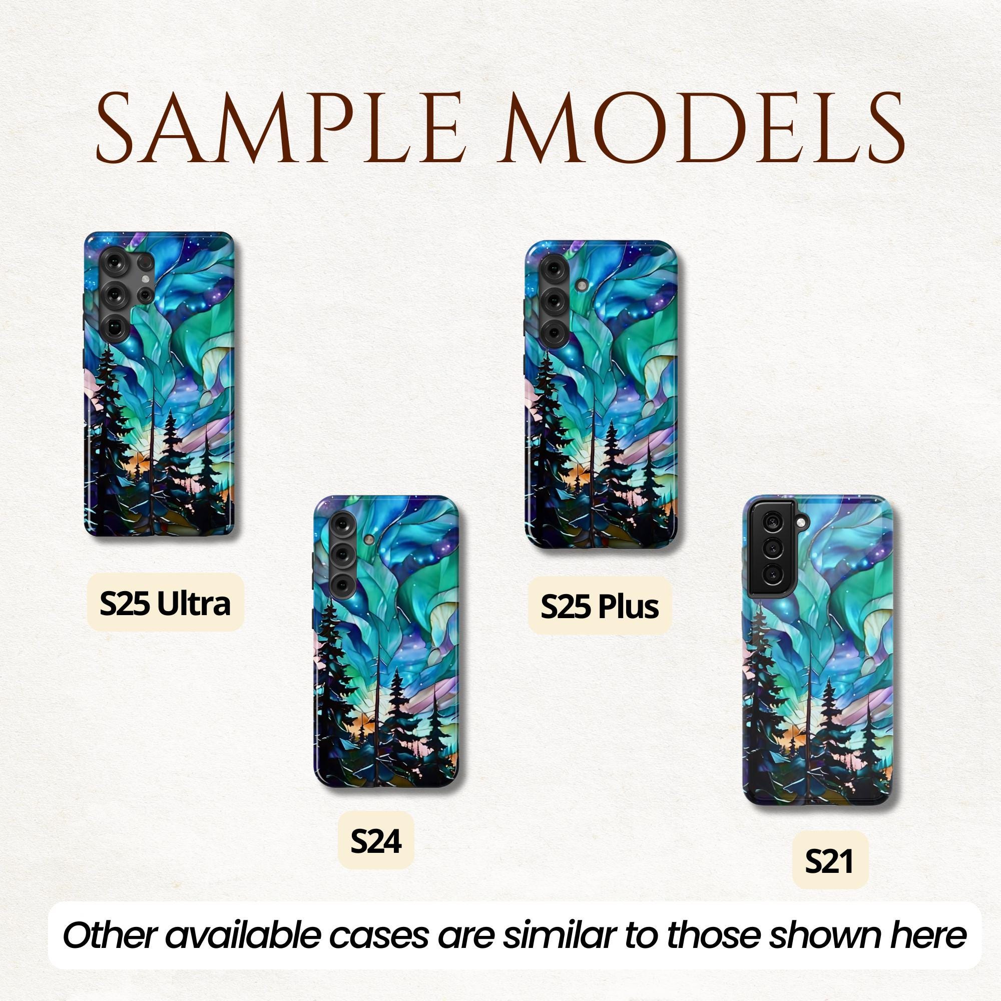Stained Glass Style Night Sky Cover Galaxy | Northern Lights Tough ...