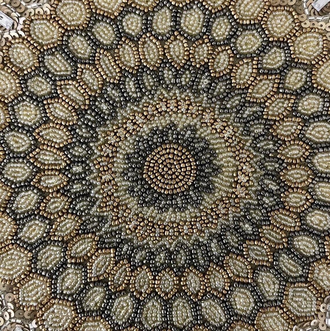 Luxury Sequin and Beaded Placemats, Handmade Charger Plate Tablemat ...