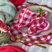Red Gingham Placemats/gingham Placemats/gingham/gingham Christmas ...