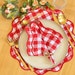 Red Gingham Placemats/gingham Placemats/gingham/gingham Christmas ...
