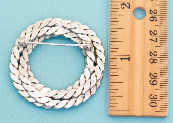 Vintage Spiral Silver Tone Hurricane Ring Brooch by N… - Gem