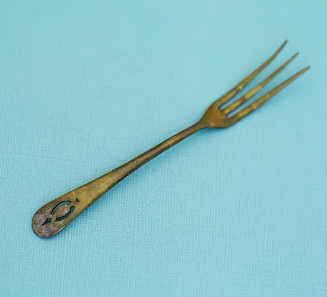 Vintage Brass Triple Tip Fork by E&JB - E37 - Etsy