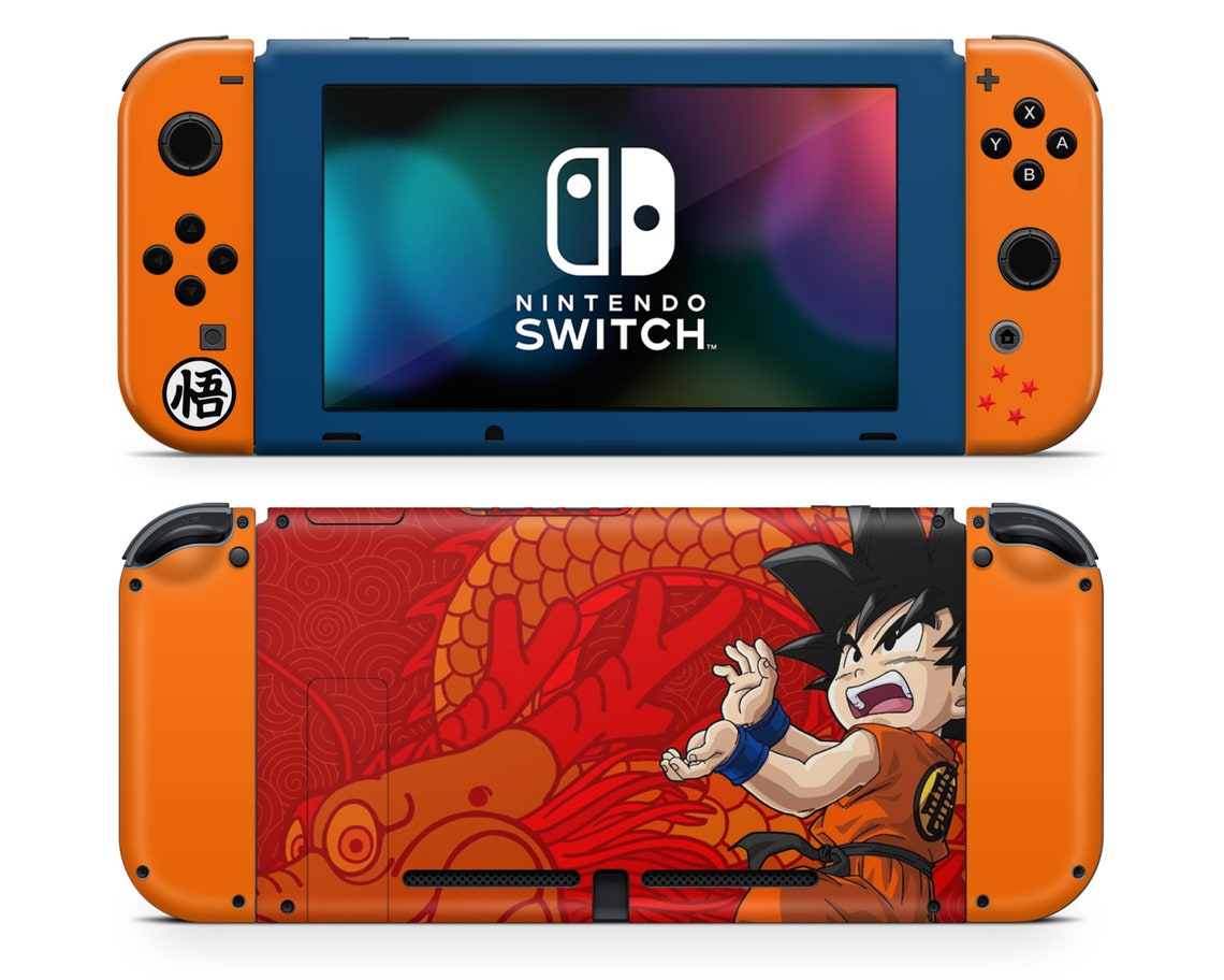 Dragon Ball Z Goku Nintendo Switch Skin Anime Dbz Son Goku Etsy