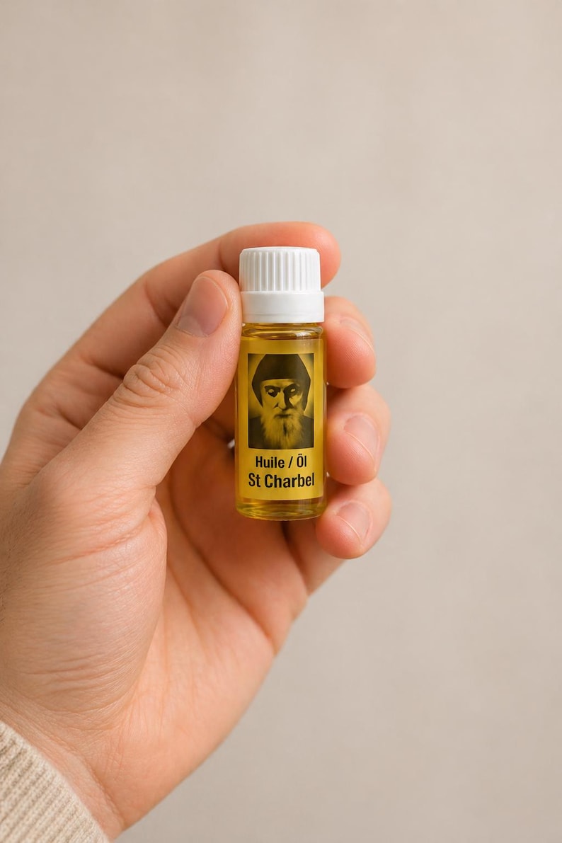 Saint Charbel Catholic Blessing Oil From Lebanon - Etsy Singapore