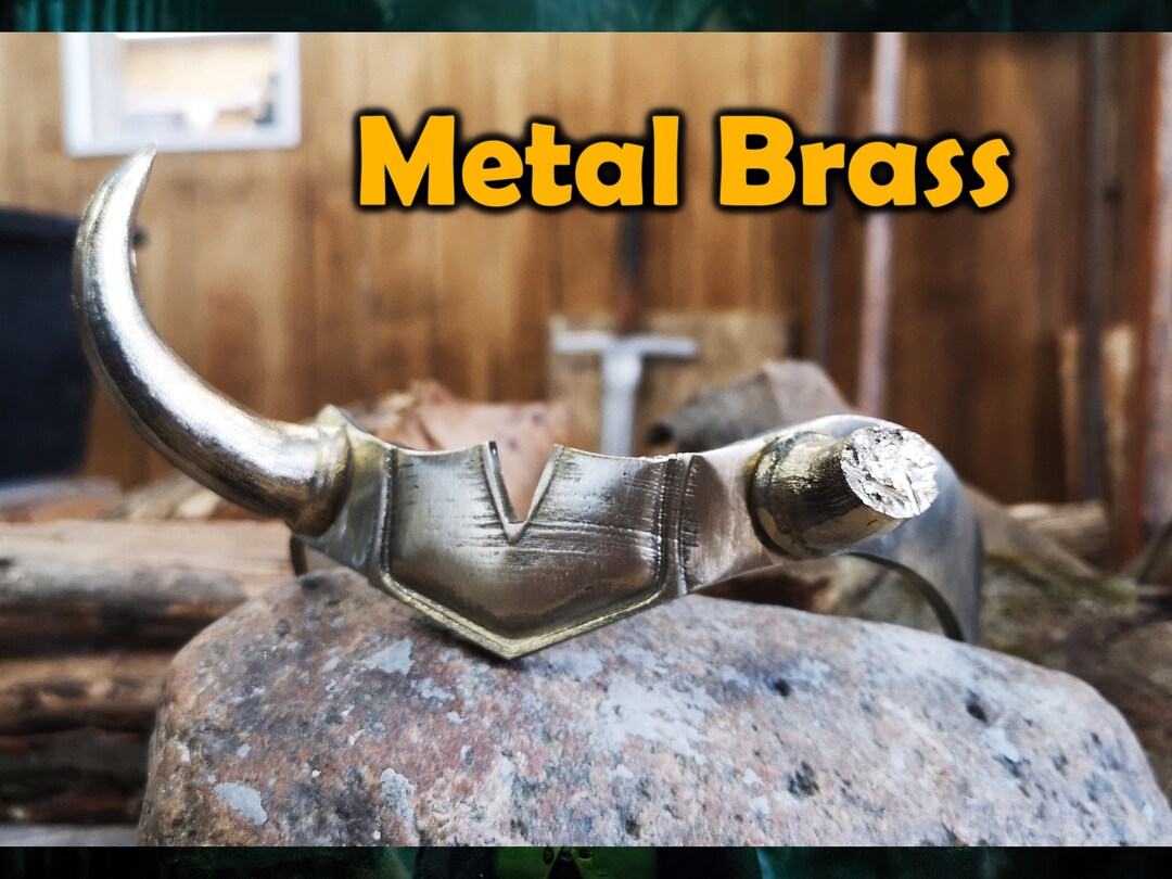 Sylvie Crown METAL Cast Brass Lady Loki Horns Loki Dagas - Etsy España