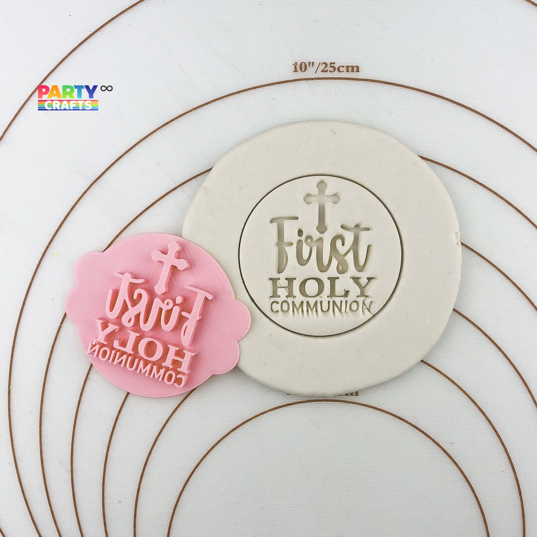 First Holy Communion Embosser Fondant Cookie Biscuit Stamp | First Holy ...
