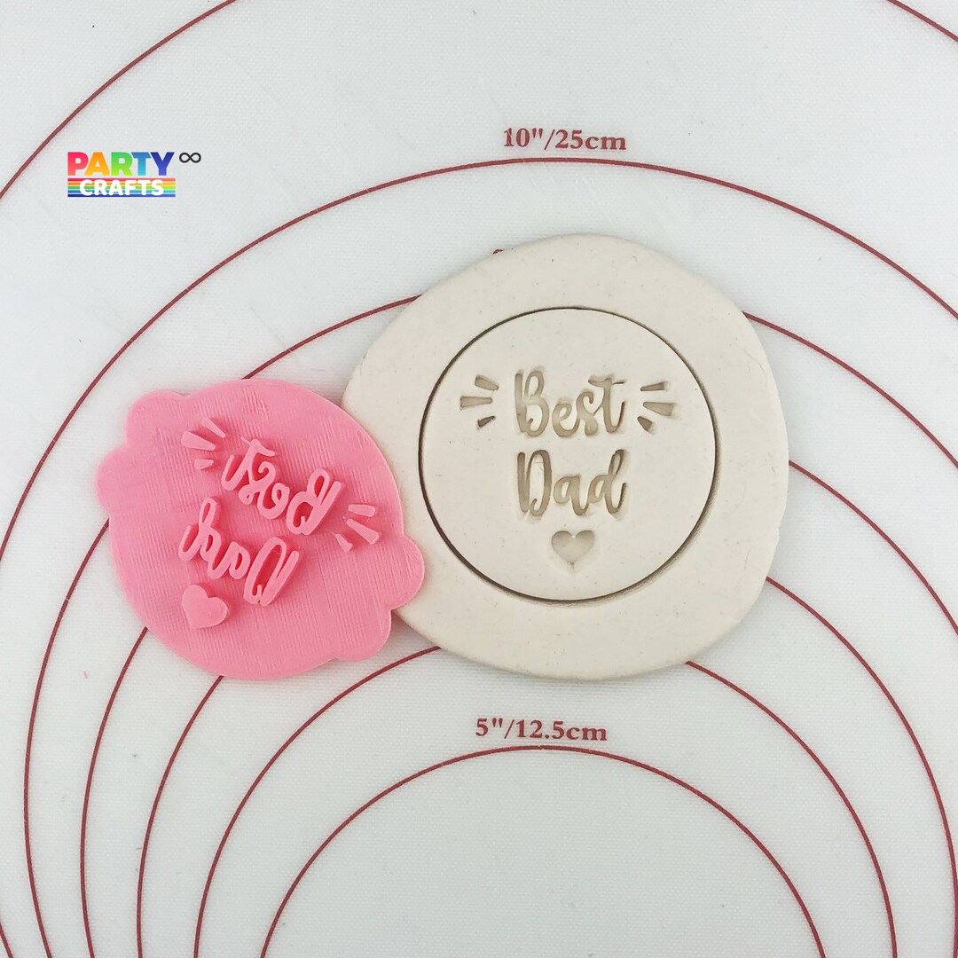 Best Dad Cookie Stamp | Best Dad Cookie Fondant Embosser | Father's Day ...
