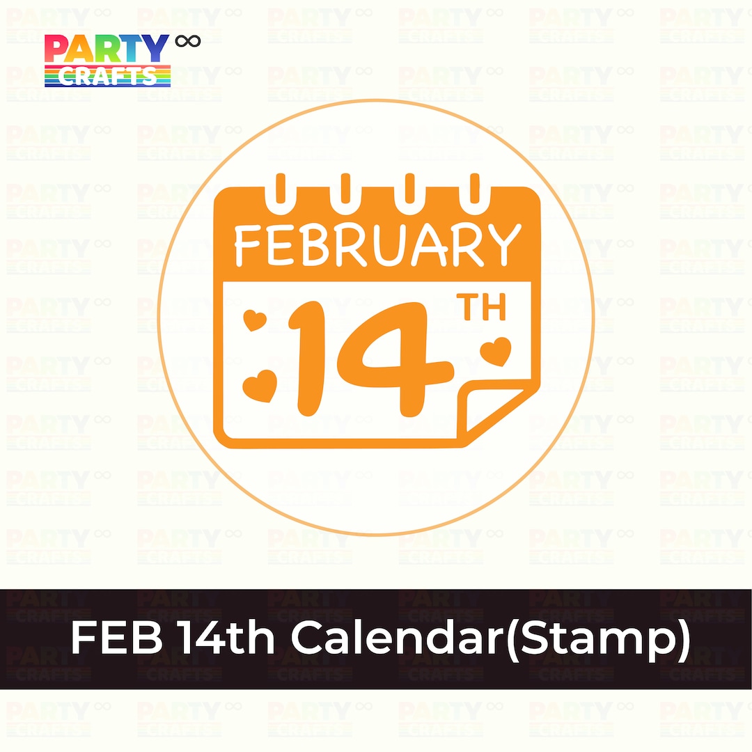 FEB 14th Calendar | Happy Valentines Day Cookie Stamp Embosser ...