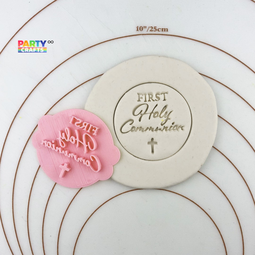 First Holy Communion Embosser Fondant Cookie Biscuit Stamp | First Holy ...