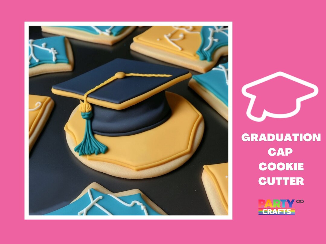 Graduation Cap Cookie Cutter 2024 Graduation Hat Fondant Cutter ...