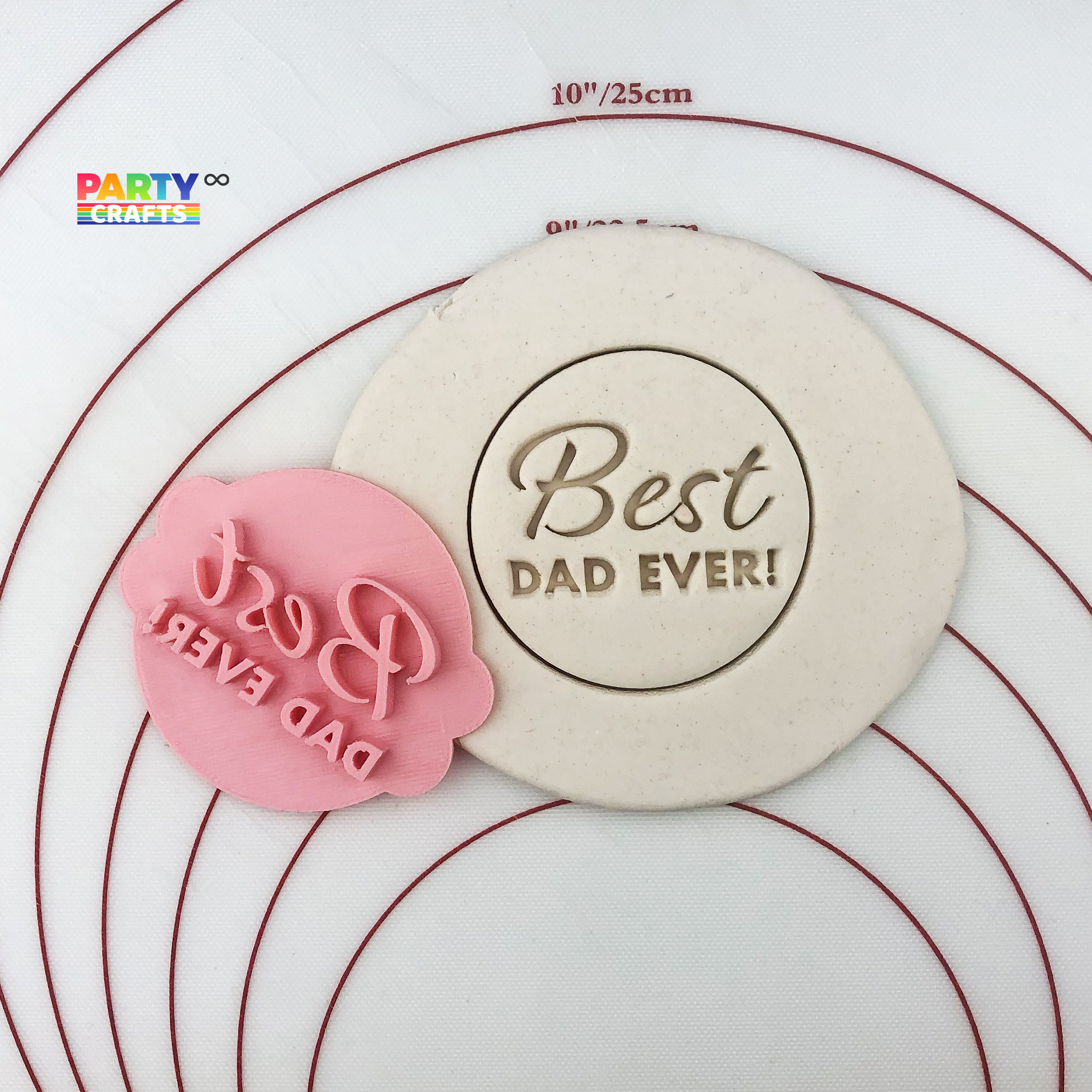Best Dad Ever Cookie Stamp | Father's Day Fondant Embosser - Etsy