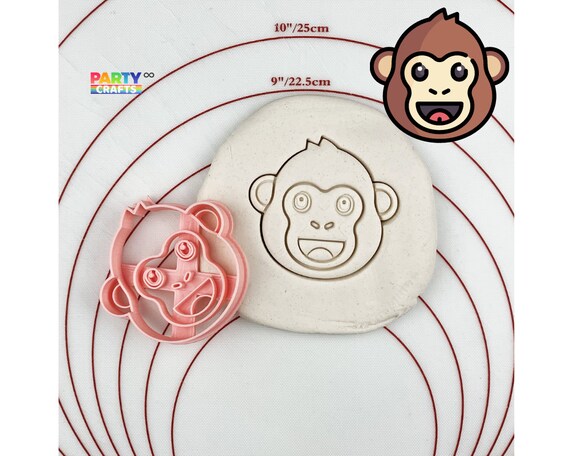 Monkey Cookie Cutter Monkey Face head Cookie Cutter Wild One Cookie Cutter Animals Cookie Cutters Playdoh Cutter Etsy UK