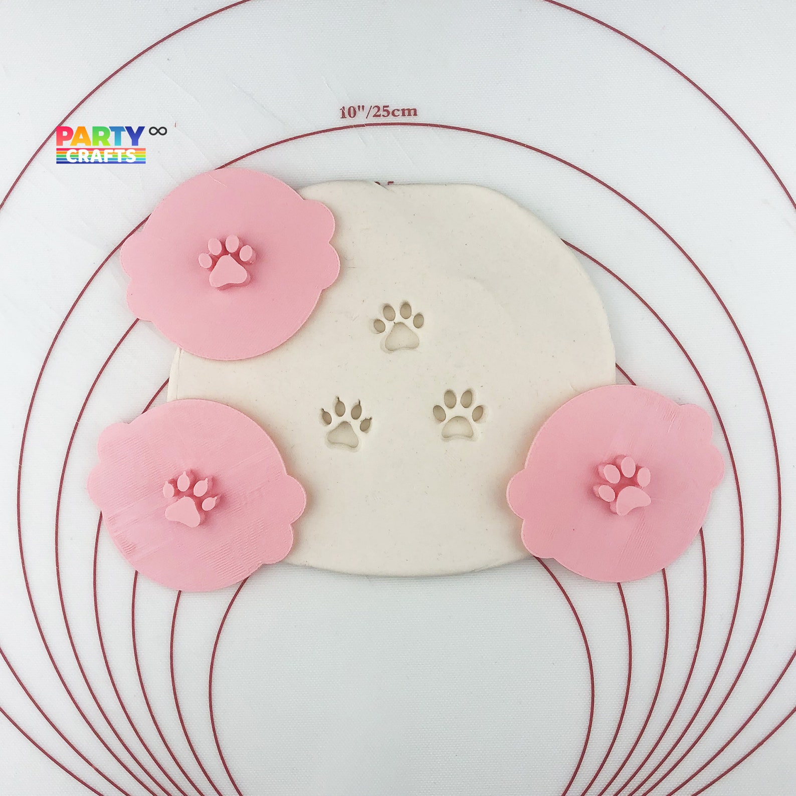 Dog Paw Set Cookie Stamp Doggie Birthday Cookie Fondant Embosser Dog ...