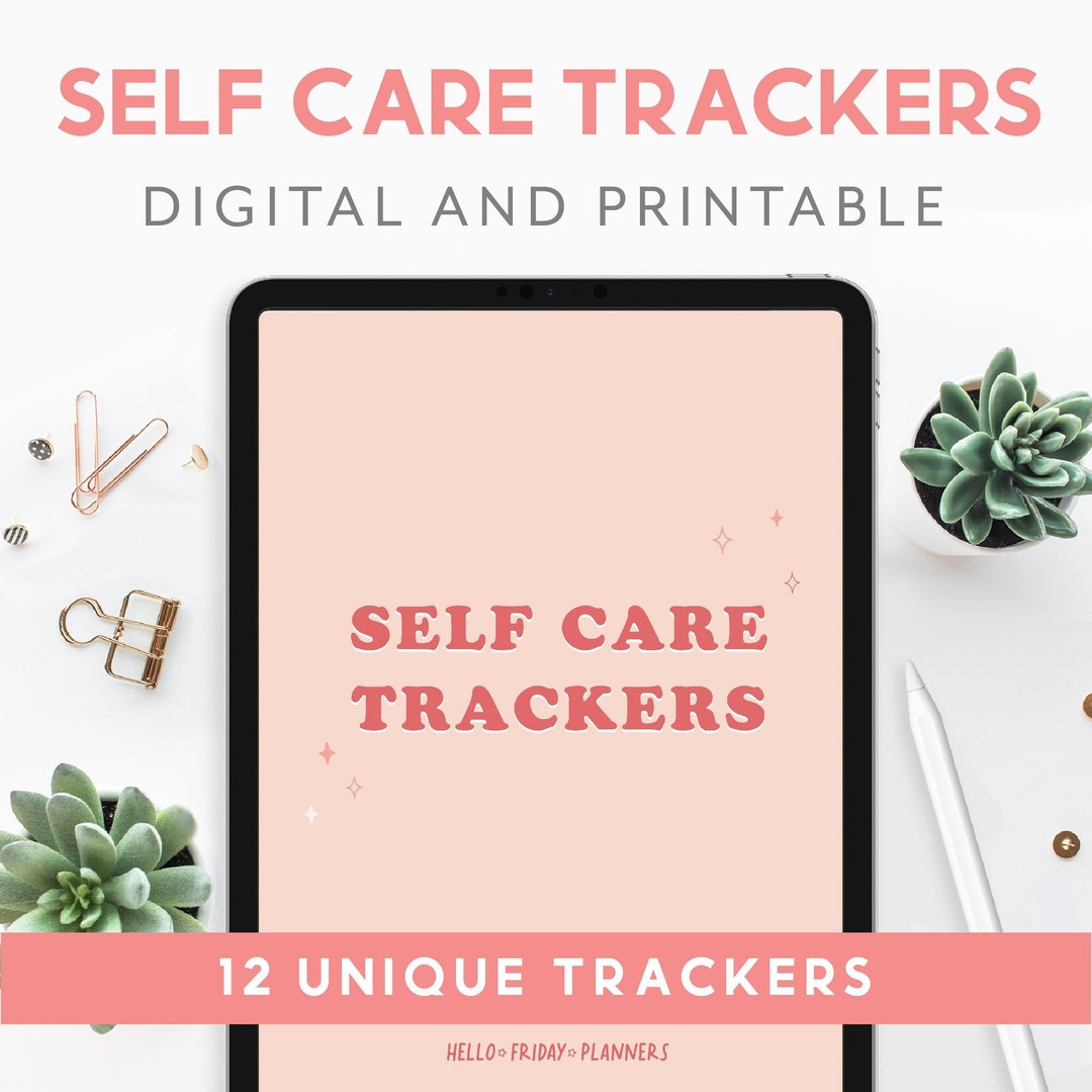 Self Care Digital Planner Digital Journal Self Care Tracker - Etsy